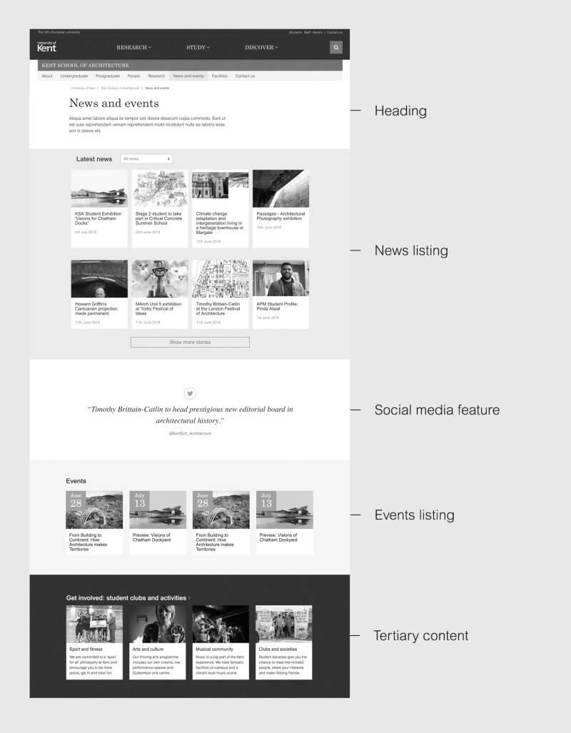 News and events - Service Manual - University of Kent