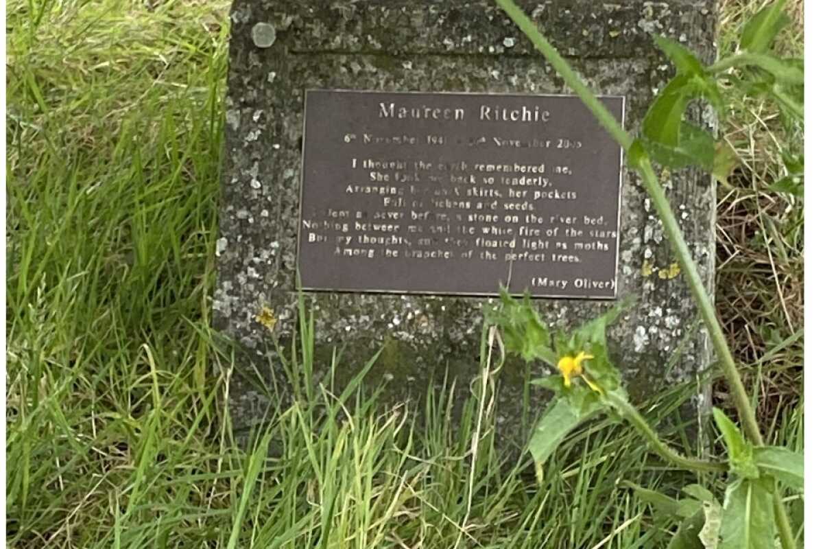 Memorial Plaque for Maureen Ritchie - Kent Alumni - University of Kent