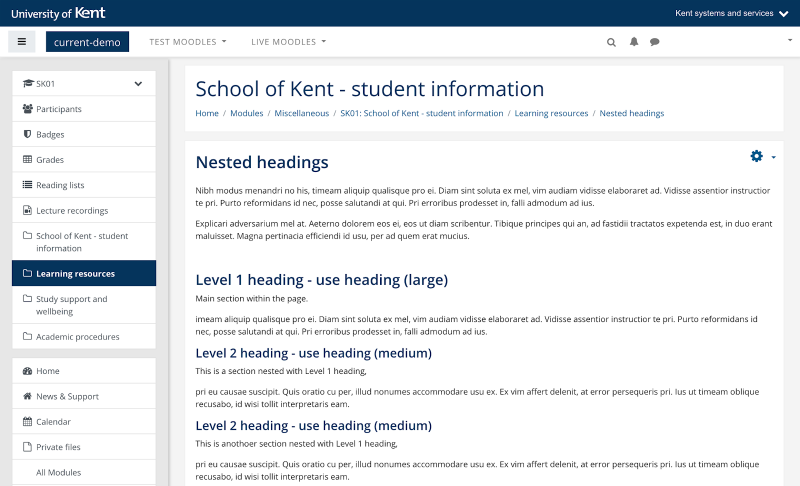 Creating current student information in Moodle - Service Manual ...